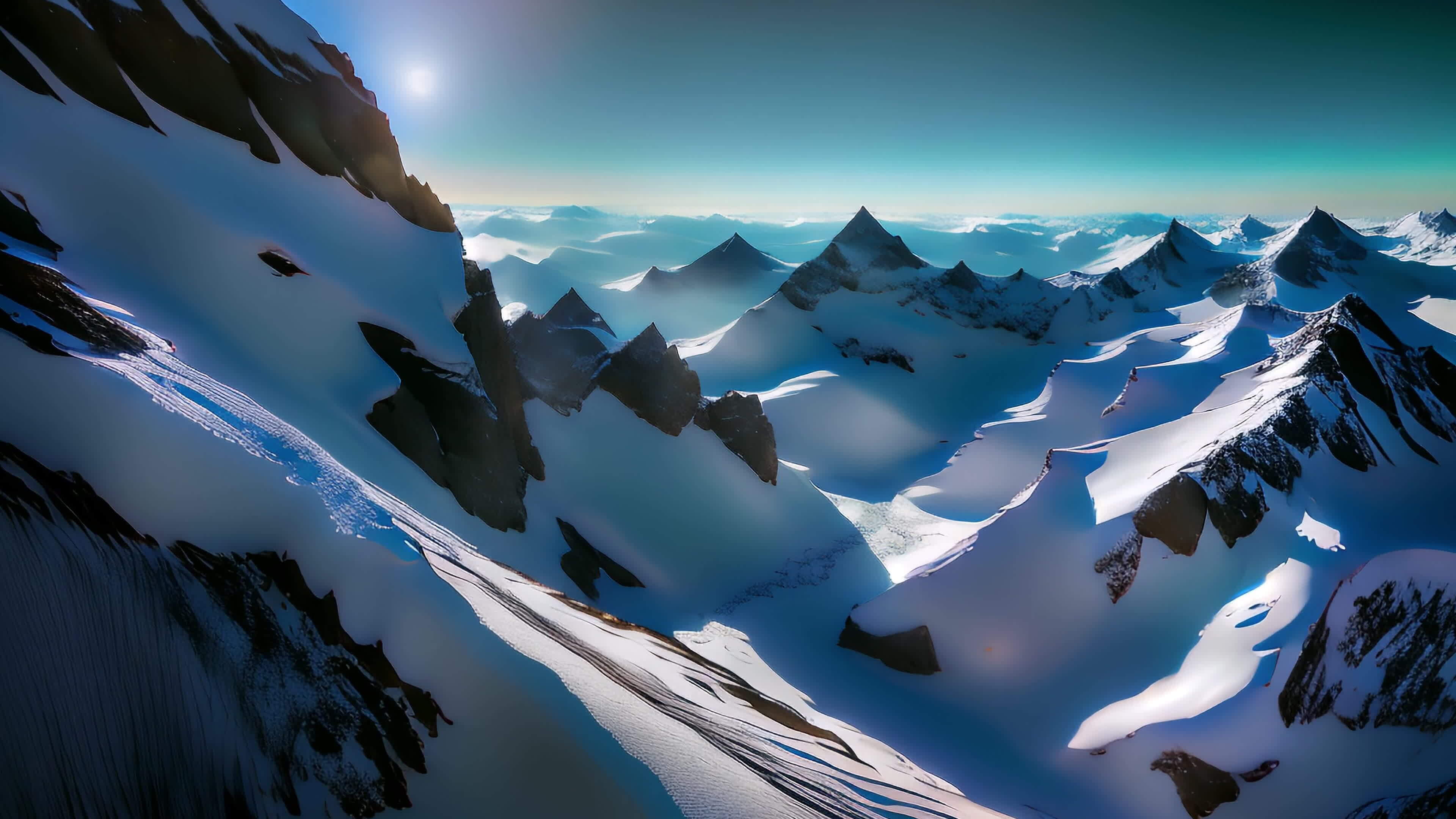 AI generated Snow mountains background 41027276 Stock Video at Vecteezy