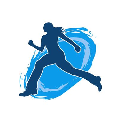 Woman Running Silhouette Vector Art, Icons, and Graphics for Free Download