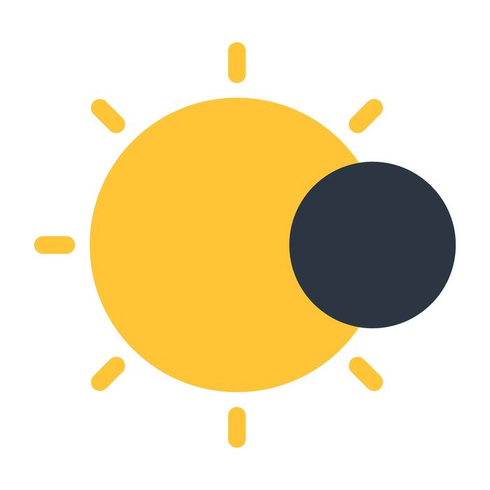 Partial Solar Eclipse Vector Art, Icons, and Graphics for Free Download