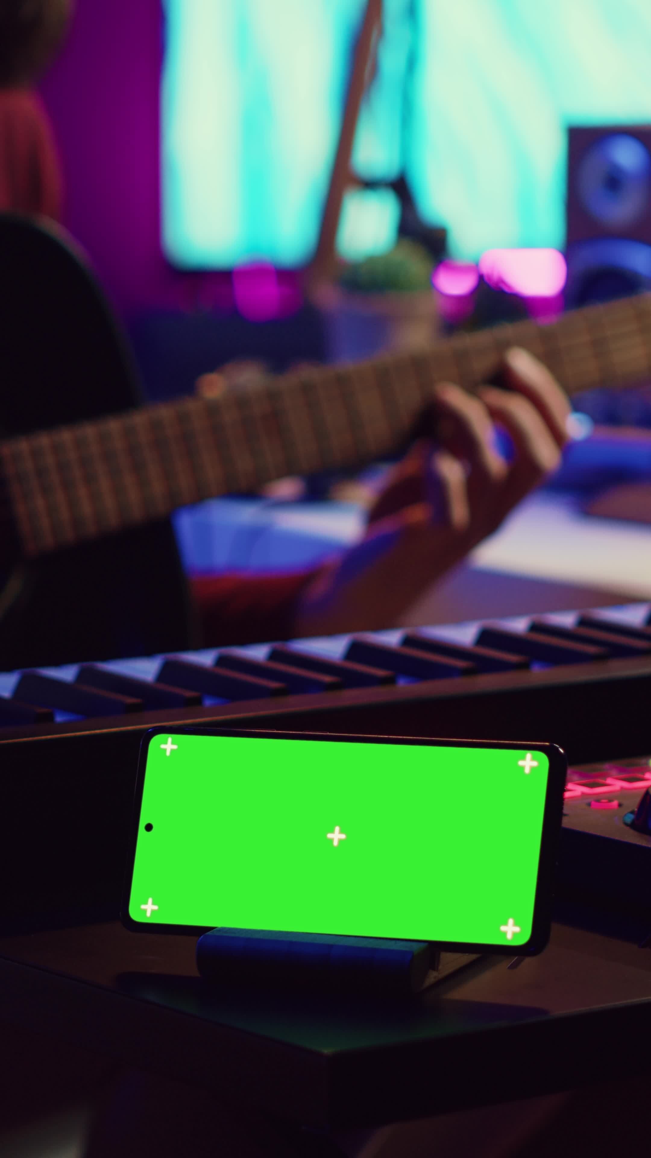 Green Screen Play Music Stock Video Footage for Free Download