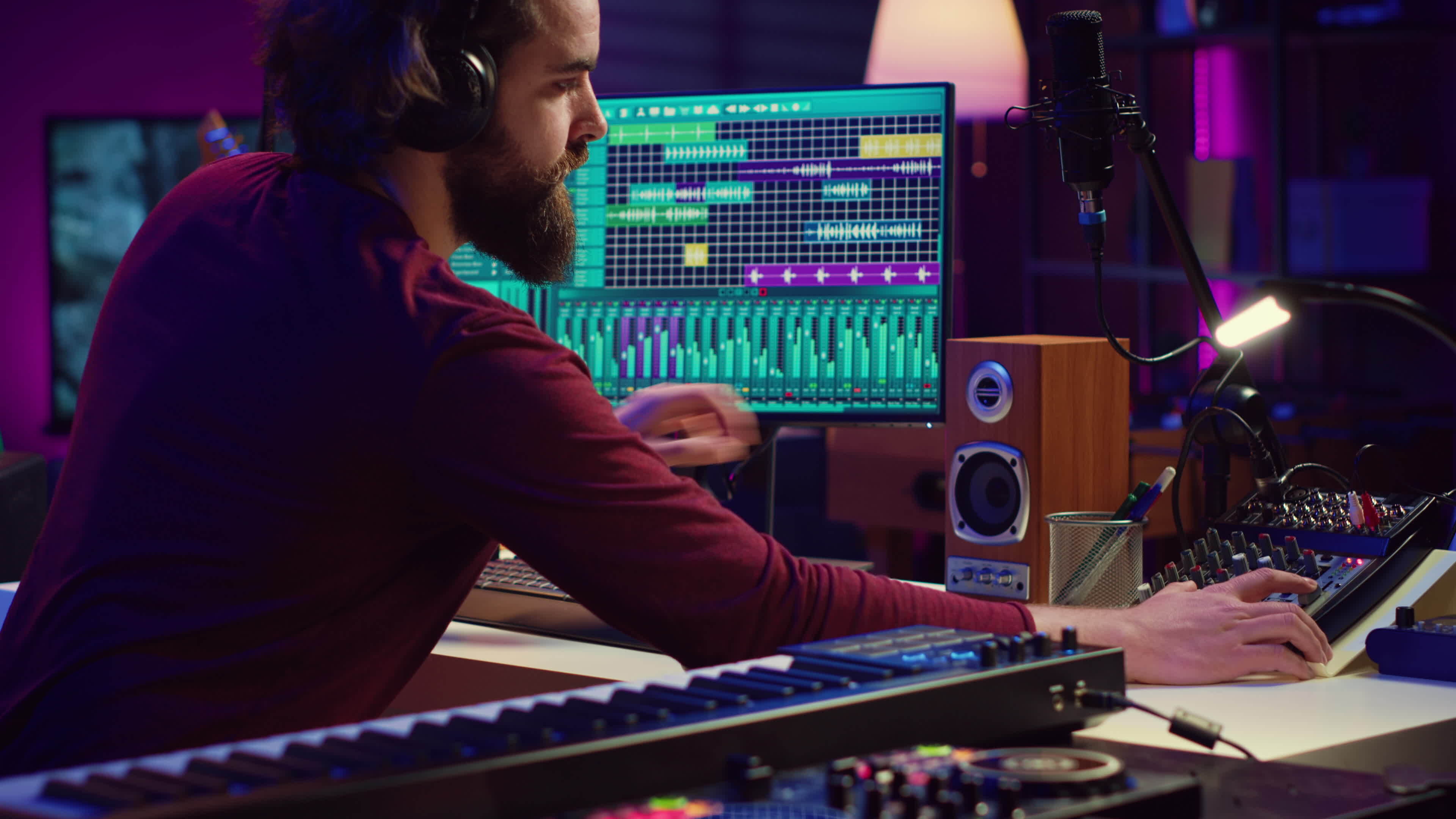 Sound Engineer Operates Recording Equipment And Oversees Audio
