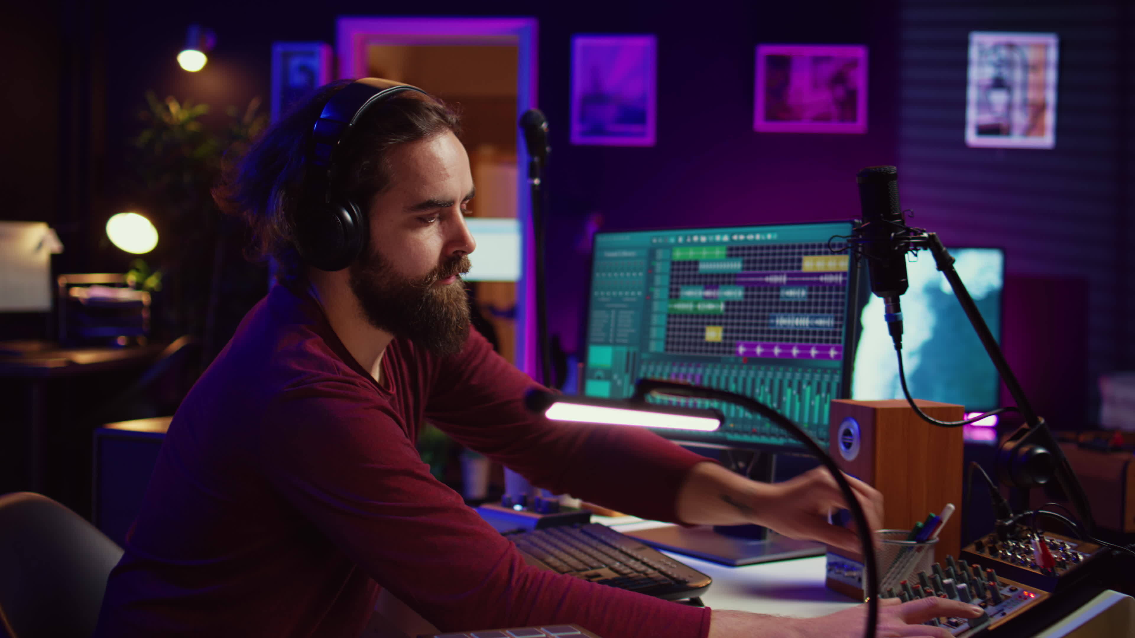 Sound Engineer Operates Recording Equipment And Oversees Audio
