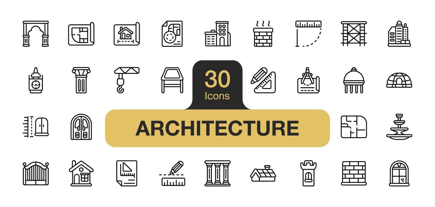 Architecture Icons Vector Art, Icons, and Graphics for Free Download