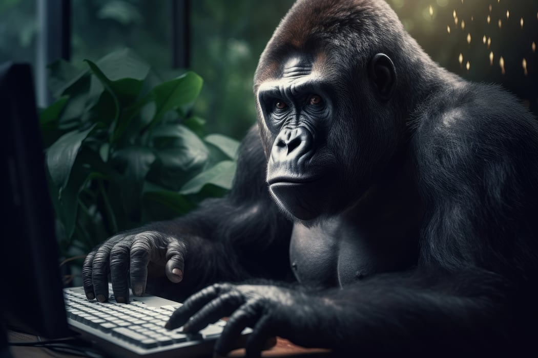 Monkey Computer Stock Photos, Images and Backgrounds for Free Download