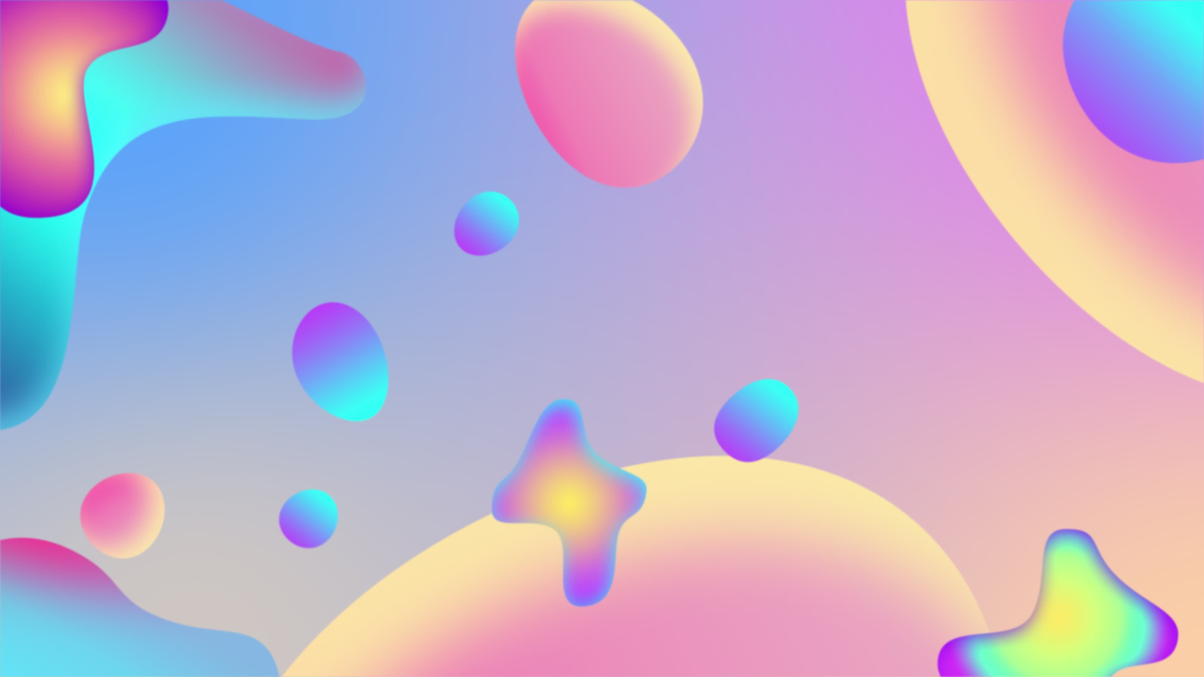 Abstract 3d Blobs Loop Colorful Metaballs Morphing Fluid Move