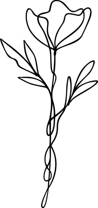 Black Line Flower Vector Art, Icons, and Graphics for Free Download