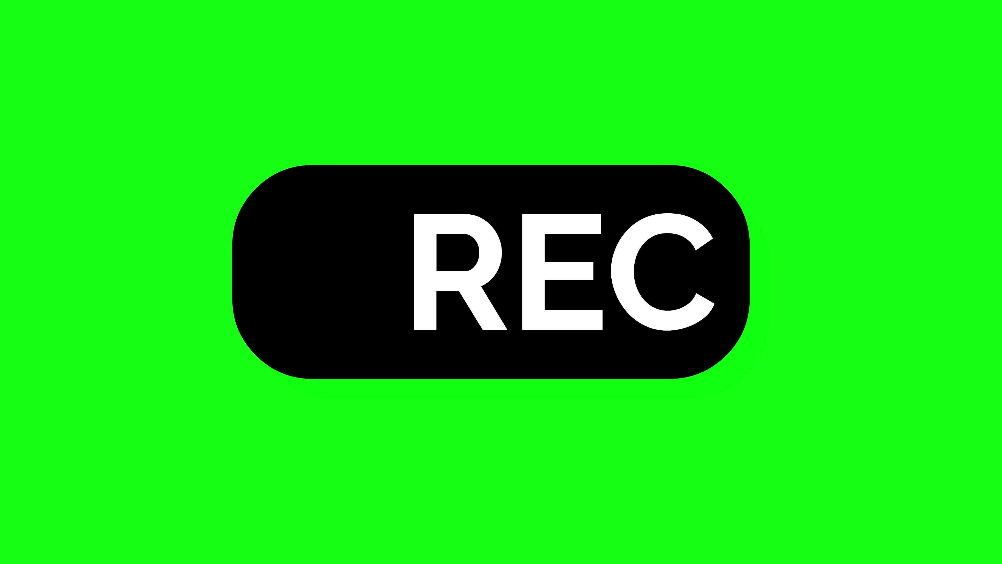 Video camera recording screen green screen background animation ...