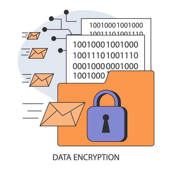 Data Encryption Vector Art, Icons, and Graphics for Free Download