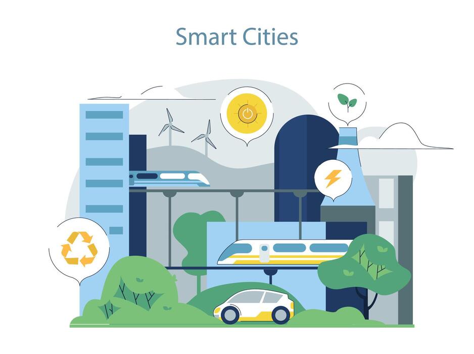Smart City Concept Vector Art, Icons, and Graphics for Free Download