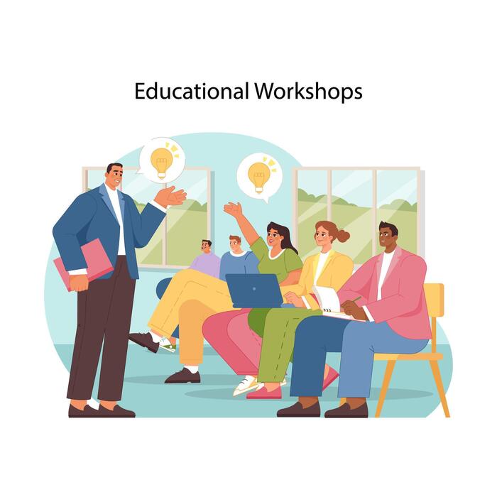 Educational Workshop Vector Art, Icons, and Graphics for Free Download
