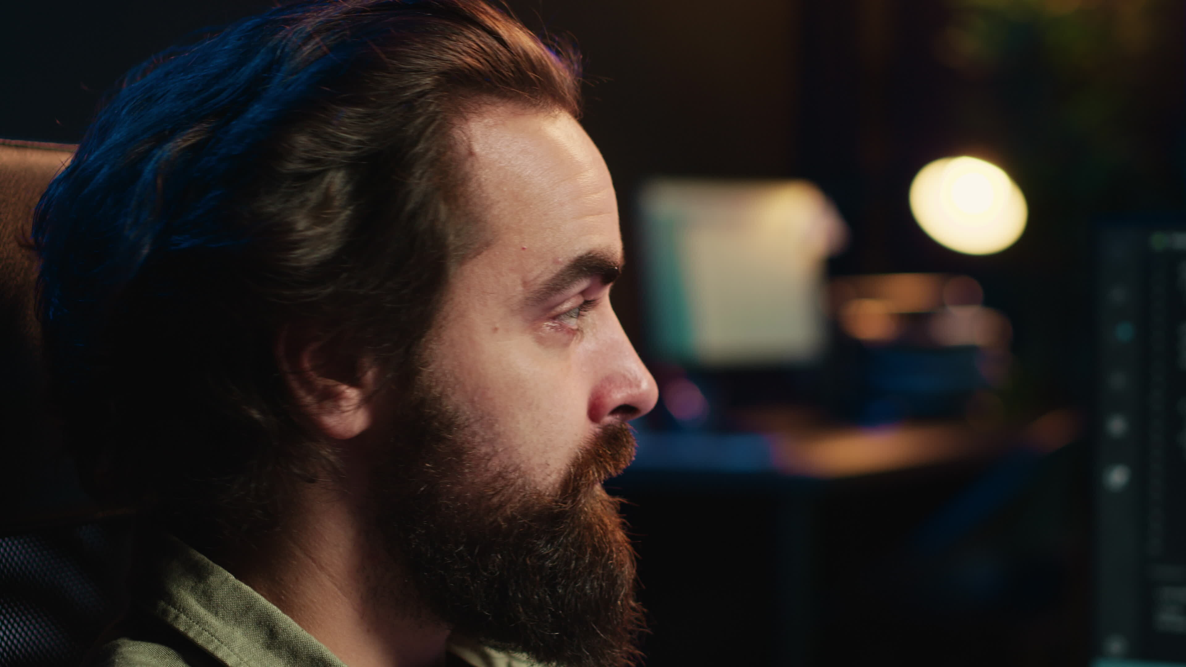 Man getting scared while programming after AI becomes sentient, afraid of it spiraling out of ...