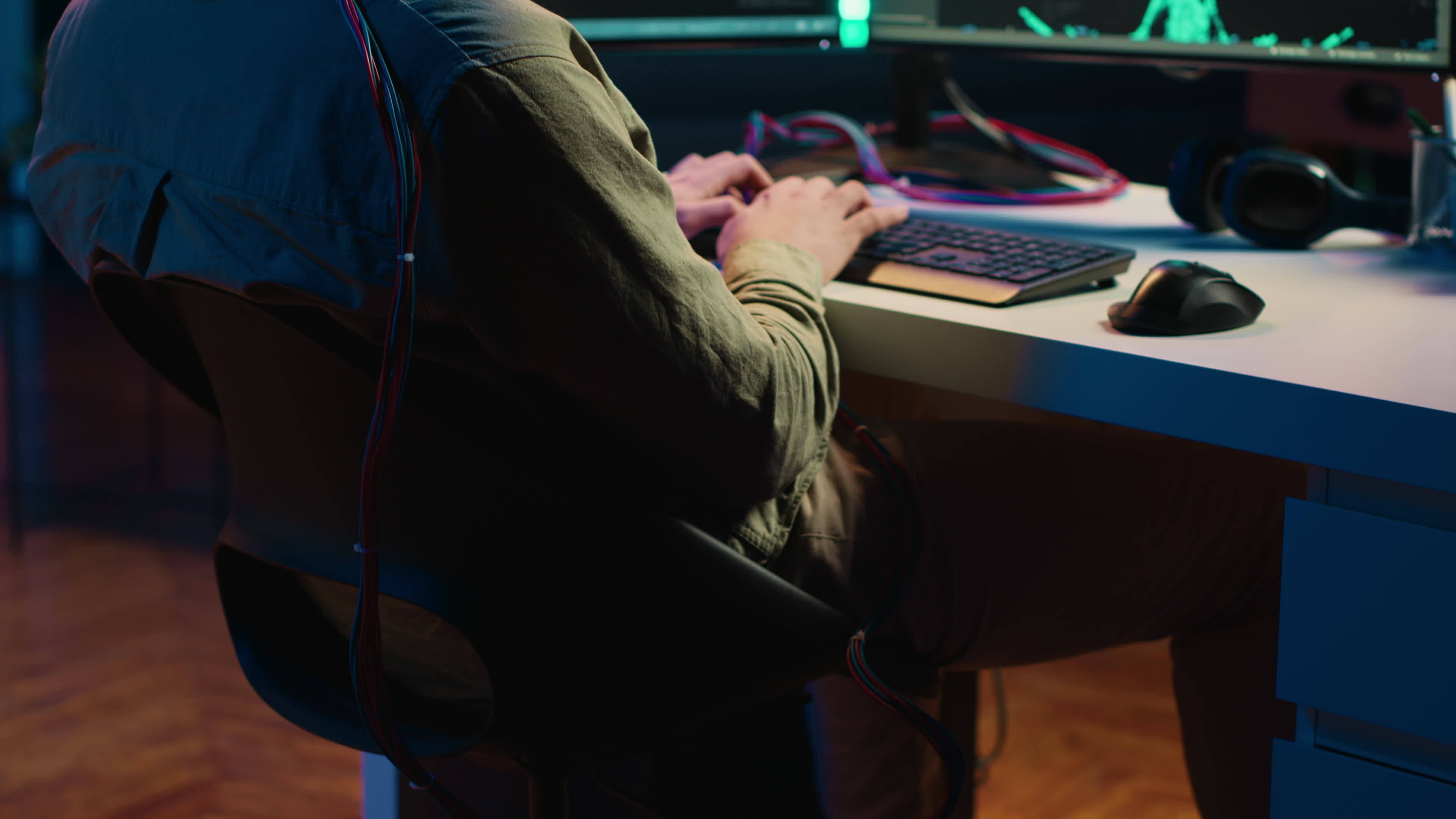 Computer Scientist Researching Brain Machine Transferring Conducting