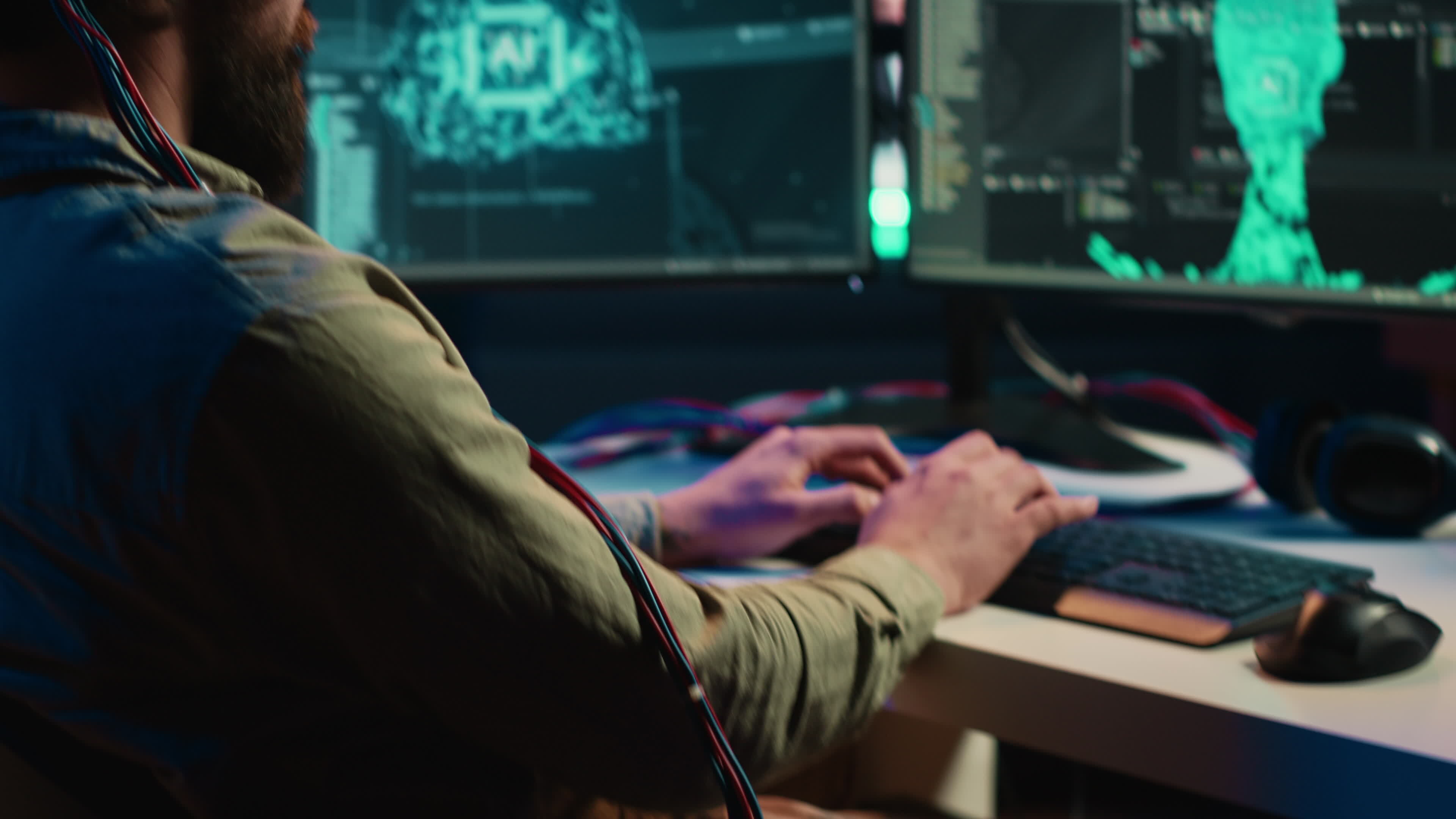 Developer Using Eeg Headset Device To Upload His Brain Into Computer Attaining Immortality