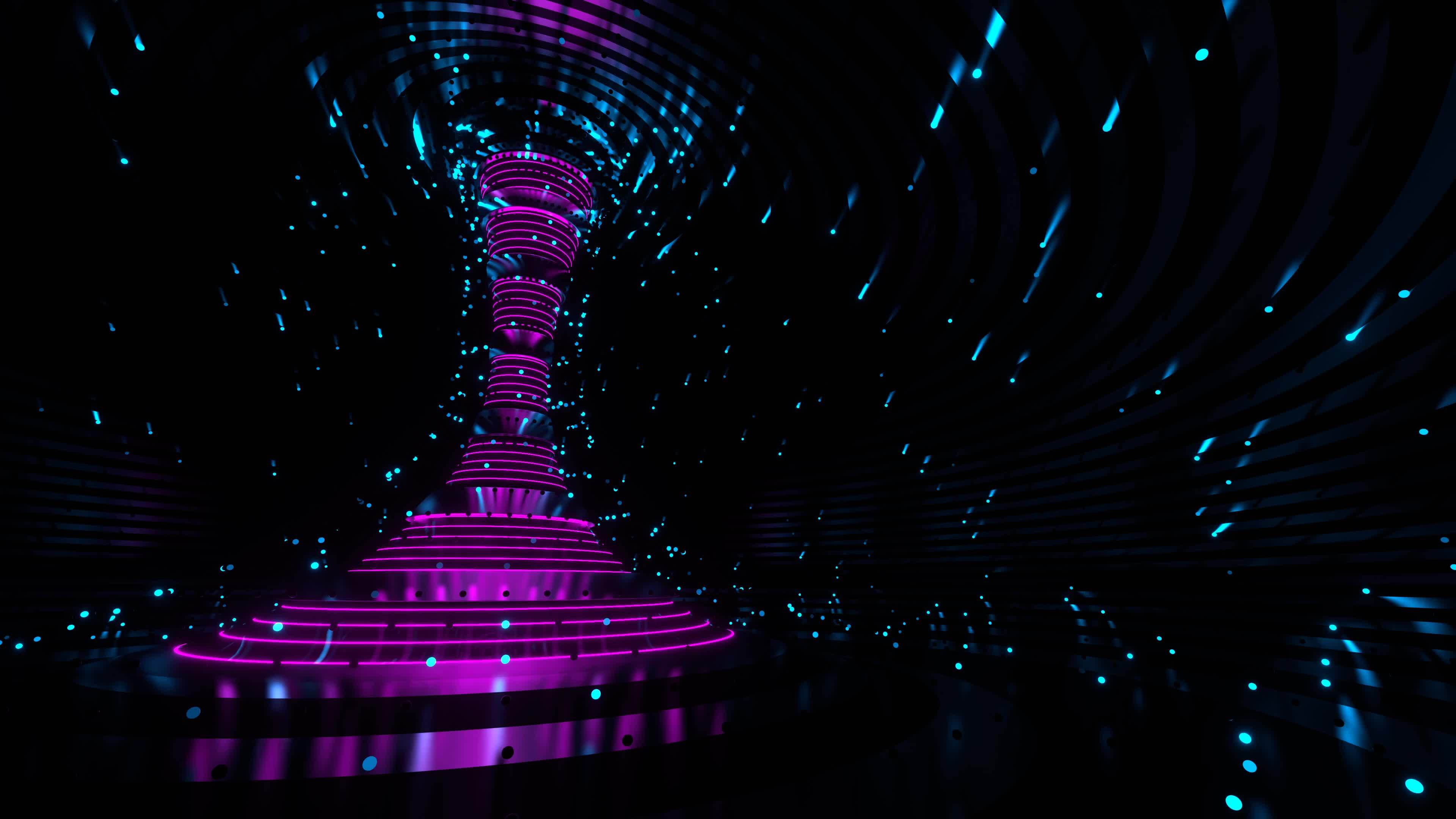 Cyan and Pink Cyber Strobe Carousel Background VJ Loop 41262958 Stock Video at Vecteezy