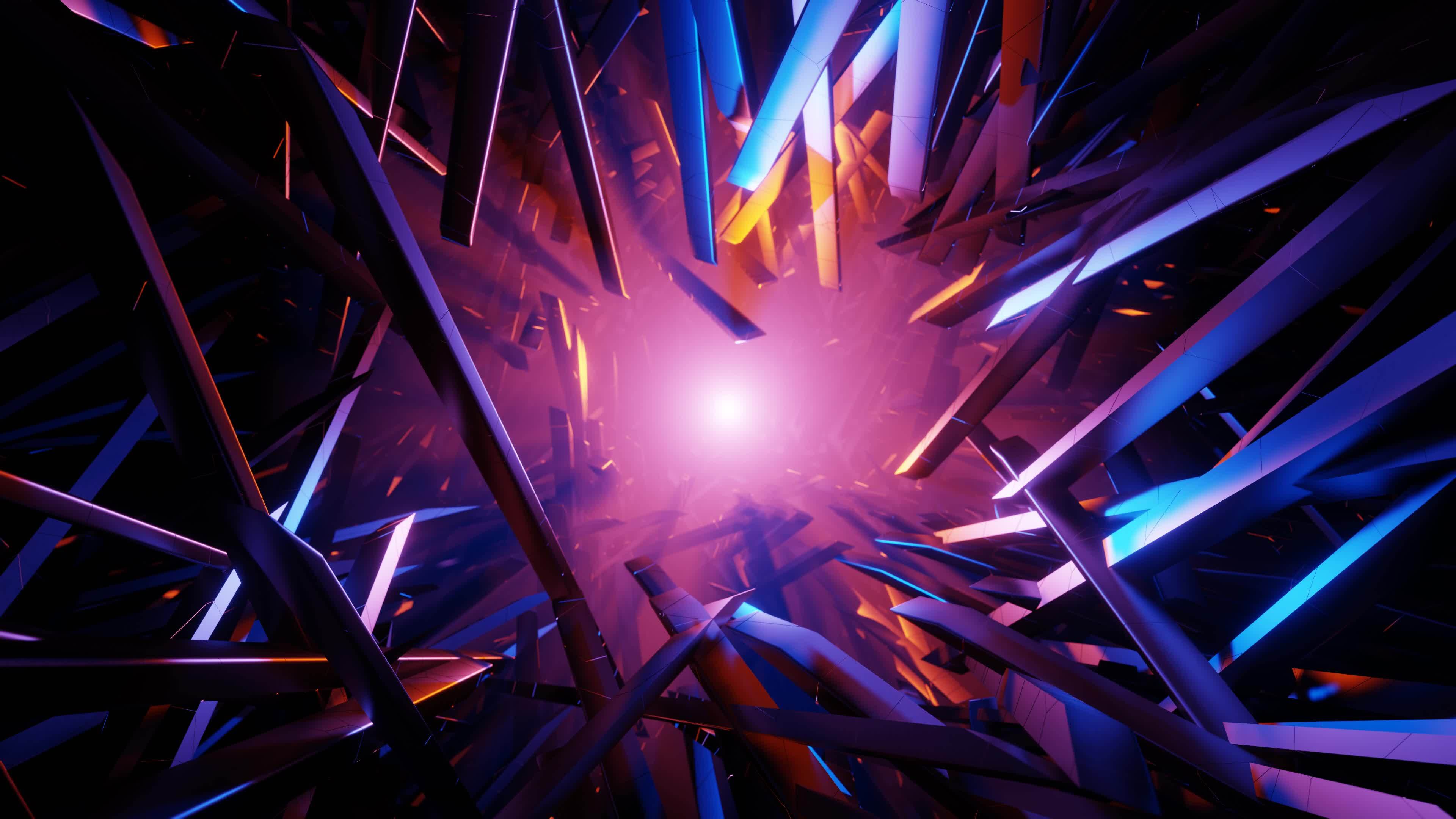 Blue and Orange Apocalyptics Shards Background VJ Loop 41262970 Stock ...