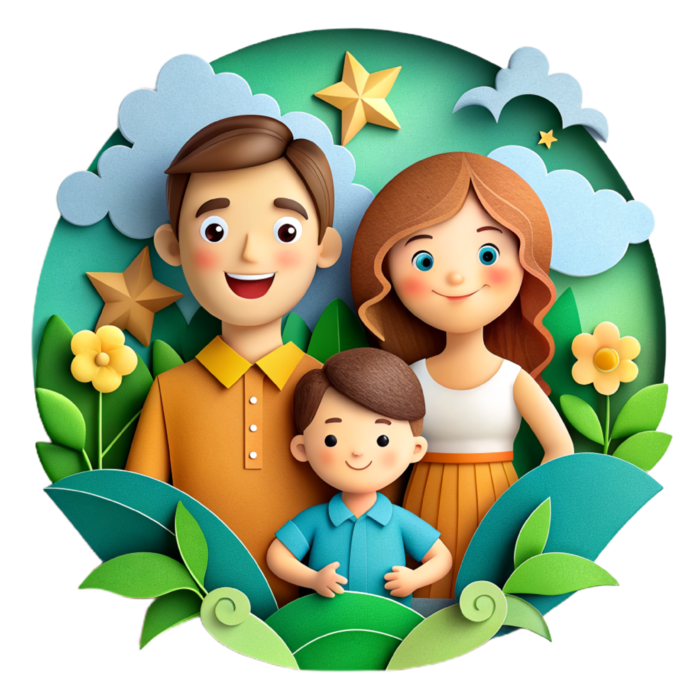 Family Cartoon PNGs for Free Download