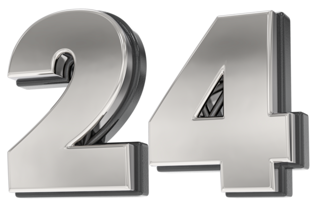 24 Number Pngs For Free Download