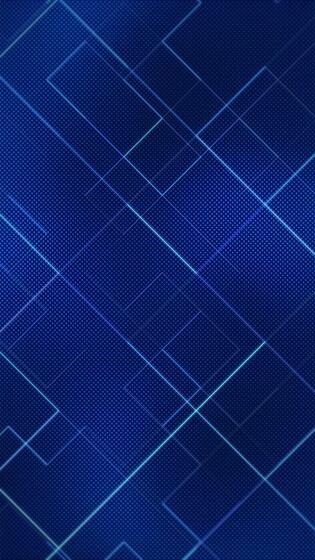 Vertical video - blue abstract geometric motion background with halftone dots and glowing lines ...