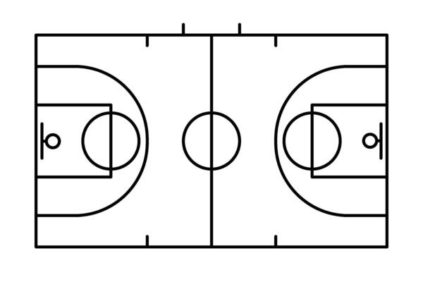 Lines for basketball court store