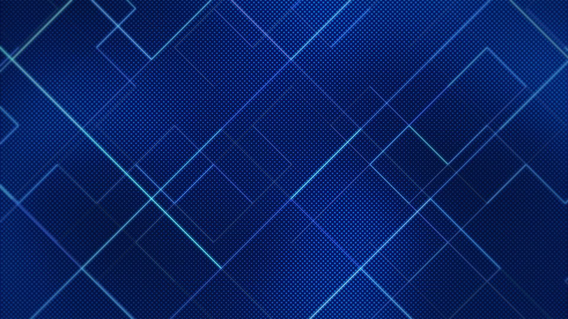 Blue abstract geometric motion background with a halftone dots pattern and glowing lines and ...