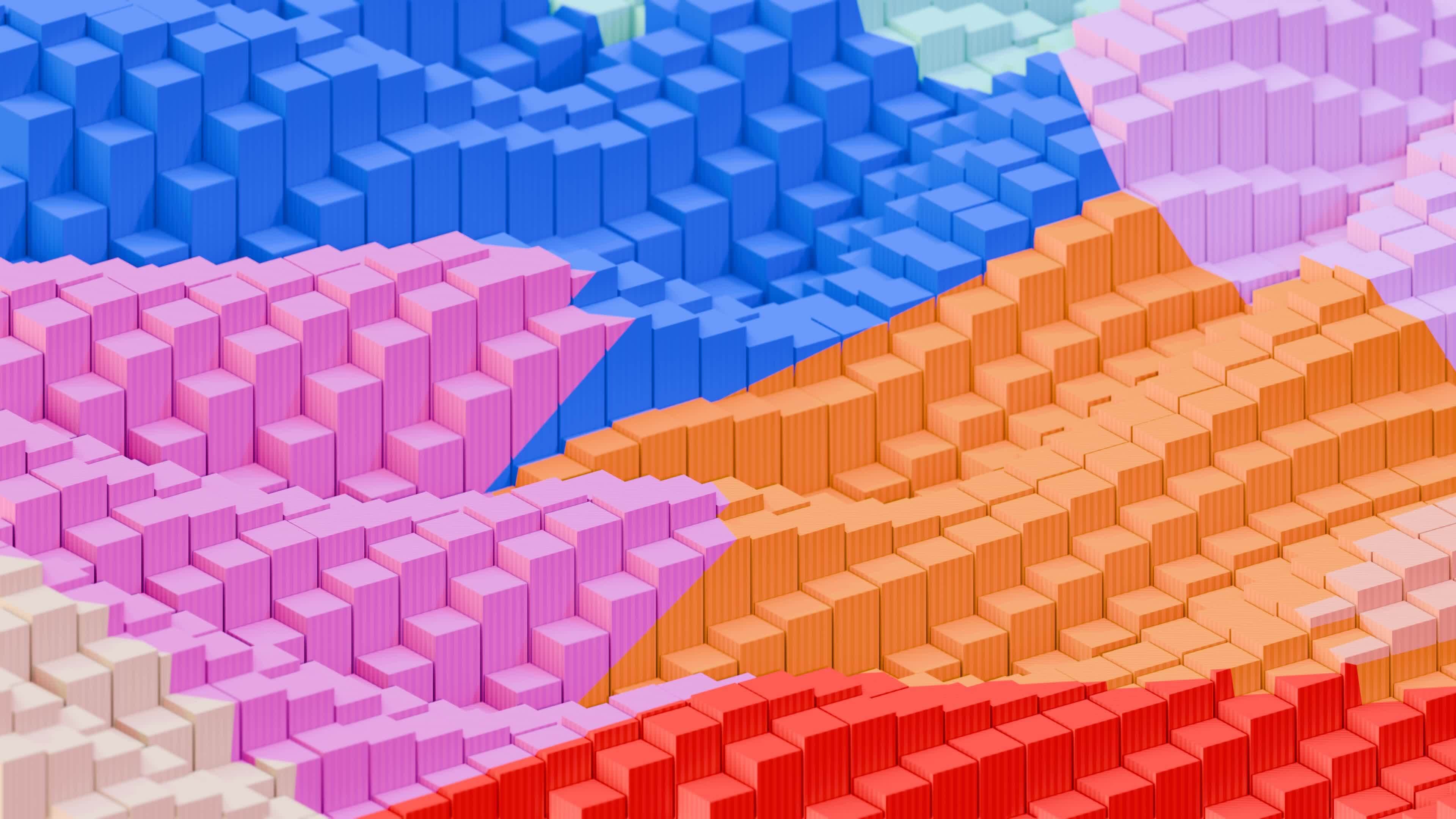 a colorful abstract loop animation of cubes 41391253 Stock Video at ...