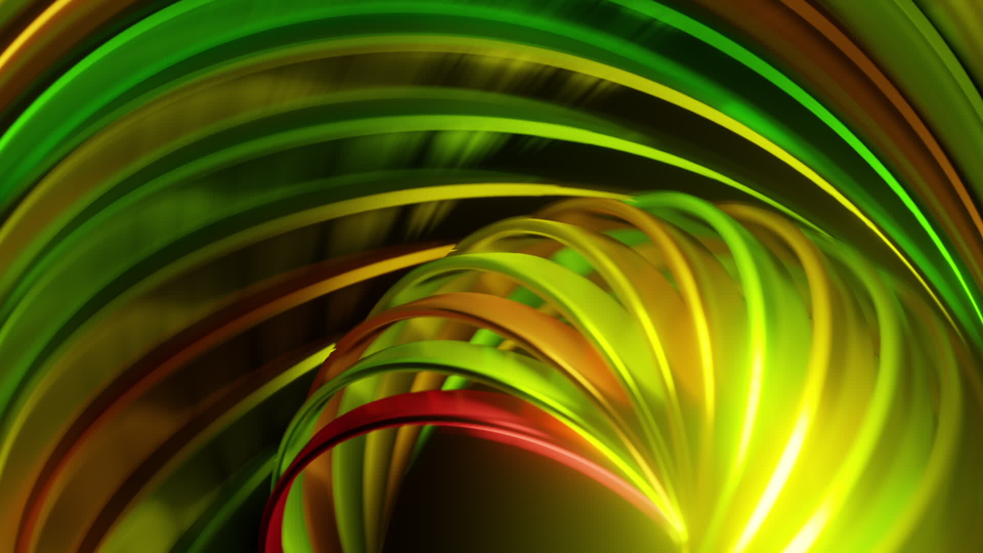 Abstract Glowing Spiral Twisted Shape Computer Generated Abstract