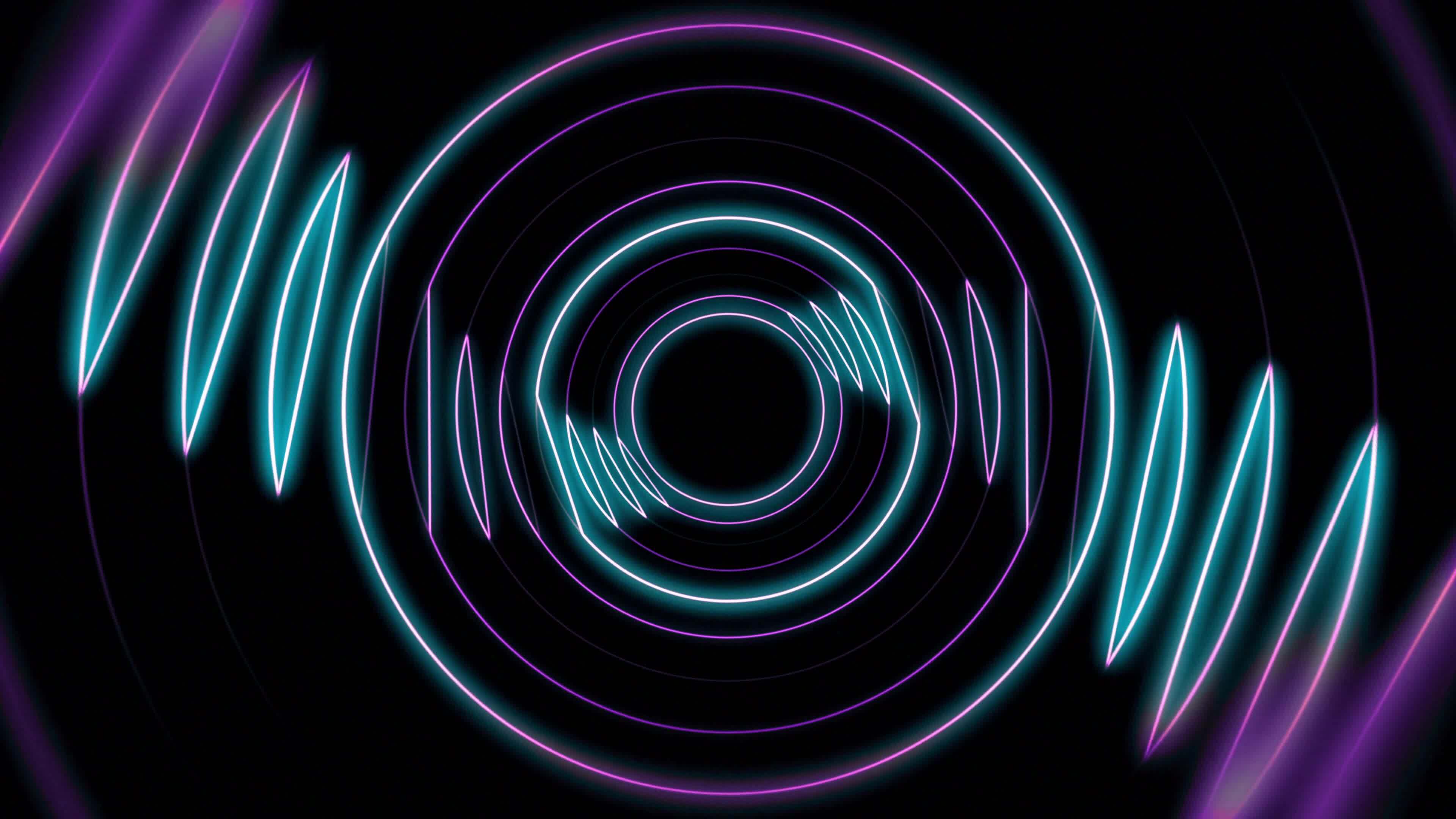 a purple and blue light wave pattern on a black background 41409114 ...