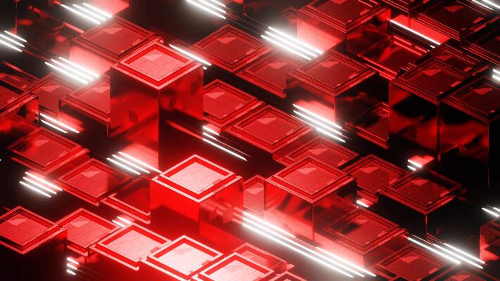 Red Technology Background Stock Video Footage for Free Download