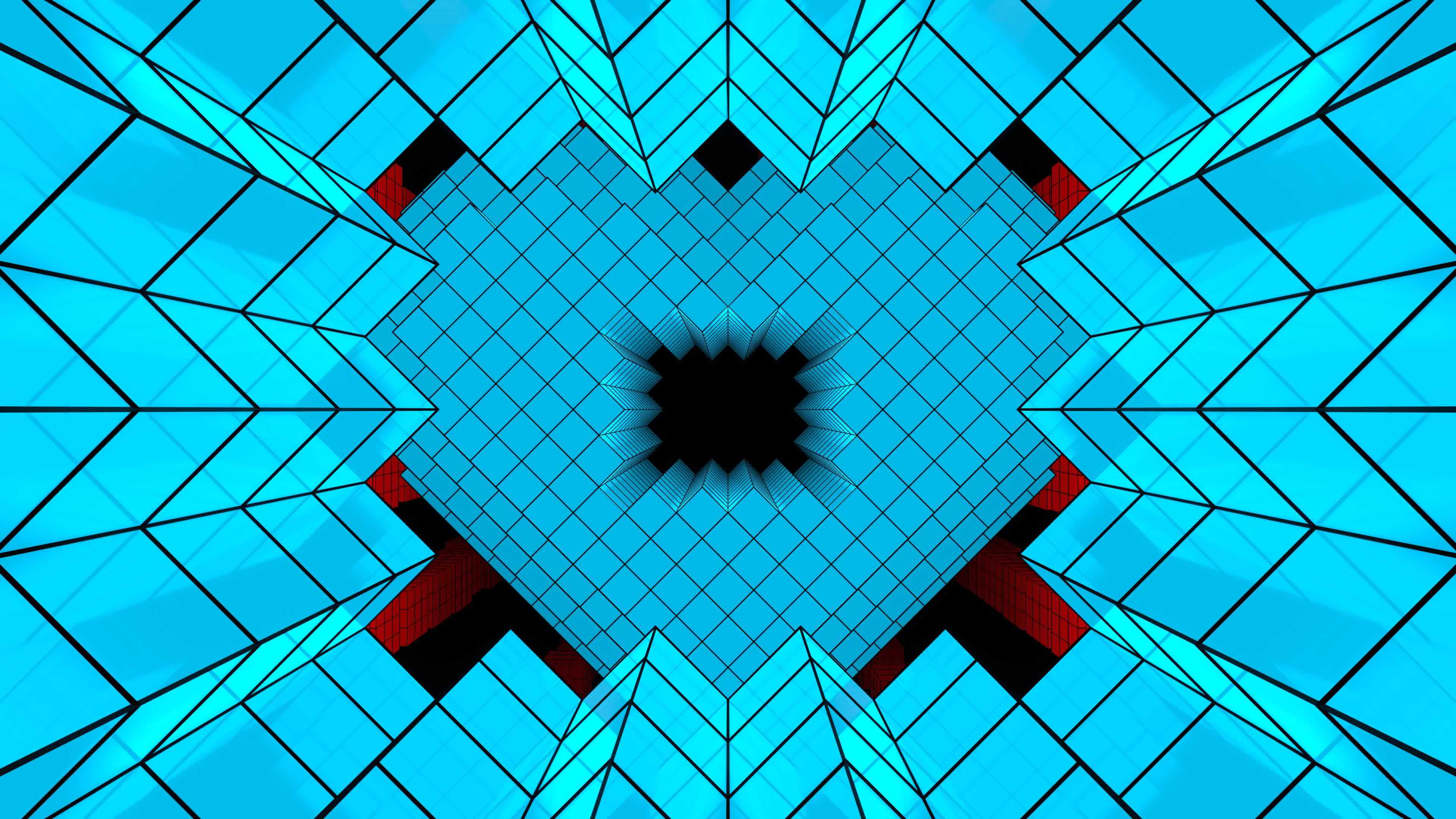 Blue and Red Through Pixel Heart Background VJ Loop 41418098 Stock Video at Vecteezy
