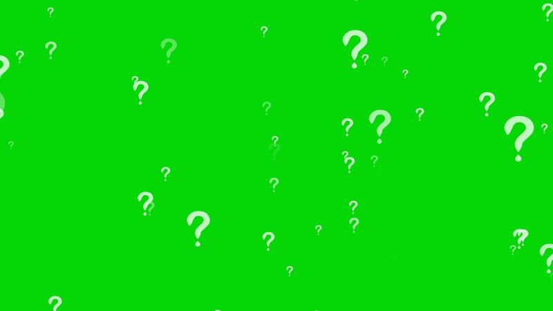 Question mark appear fast jump and slow faded on the green screen 41426013 Stock Video at Vecteezy