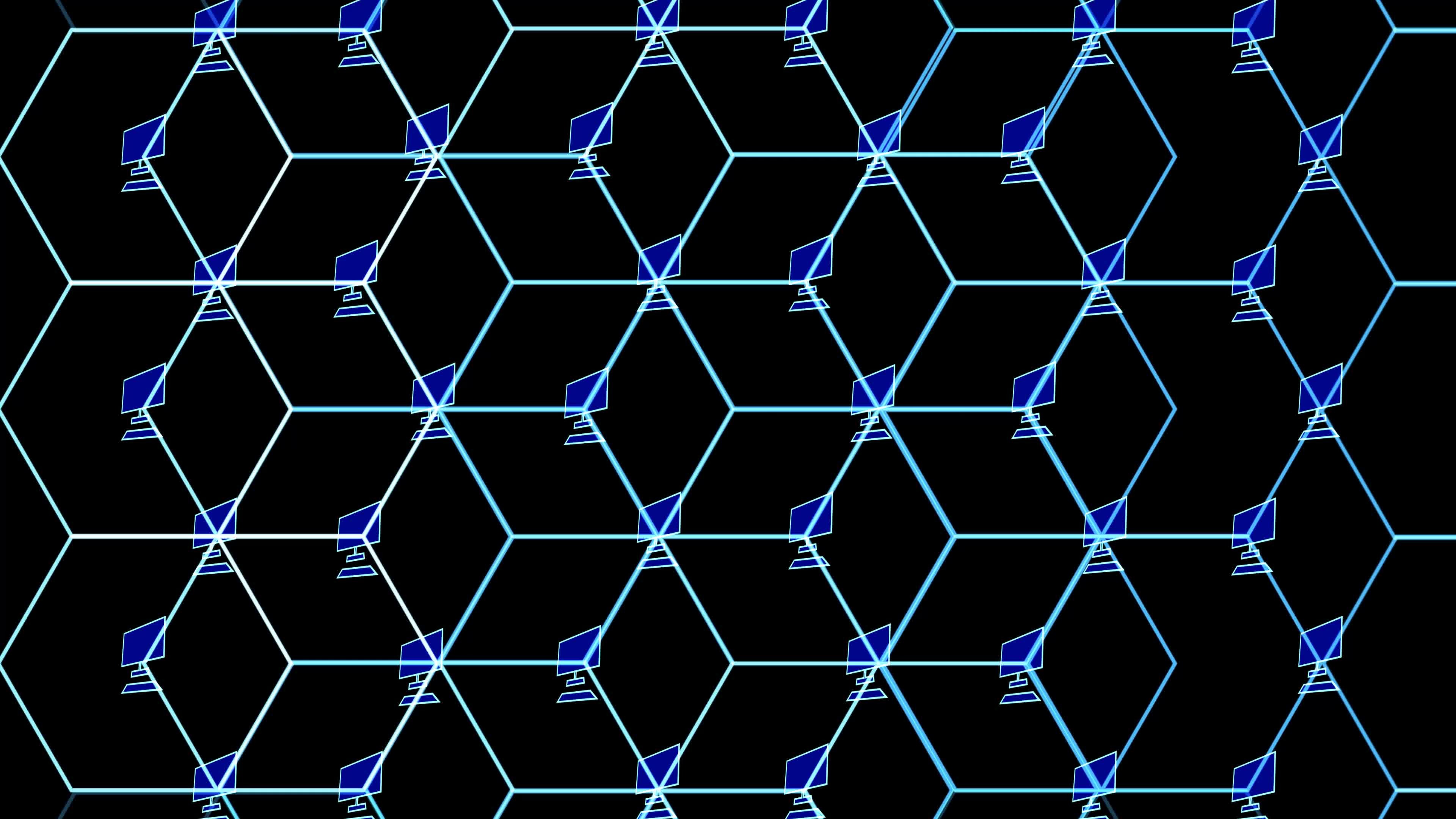 Peer To Peer Network Digital Decentralization Technology Connection Was Hack And Attack
