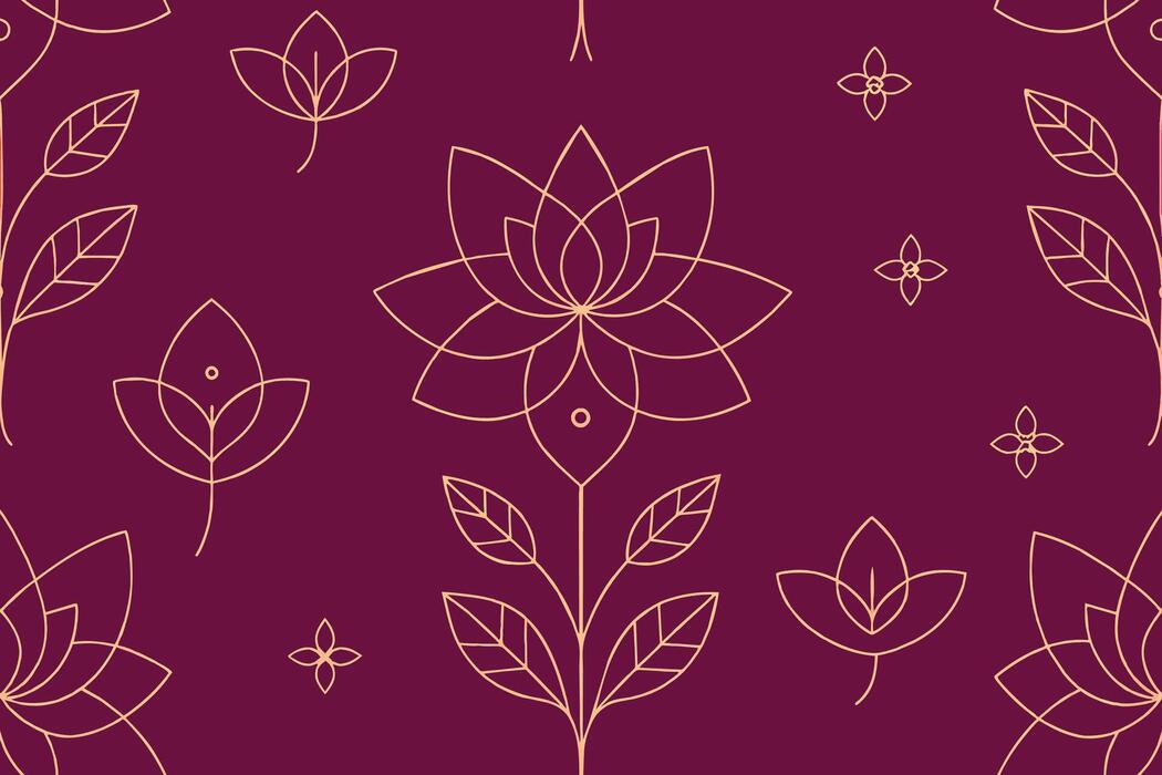 Flower Line Pattern Vector Art, Icons, and Graphics for Free Download