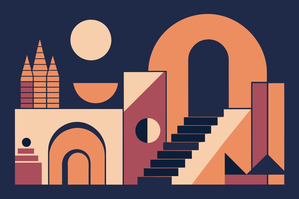 Geometric Architecture Vector Art, Icons, and Graphics for Free Download