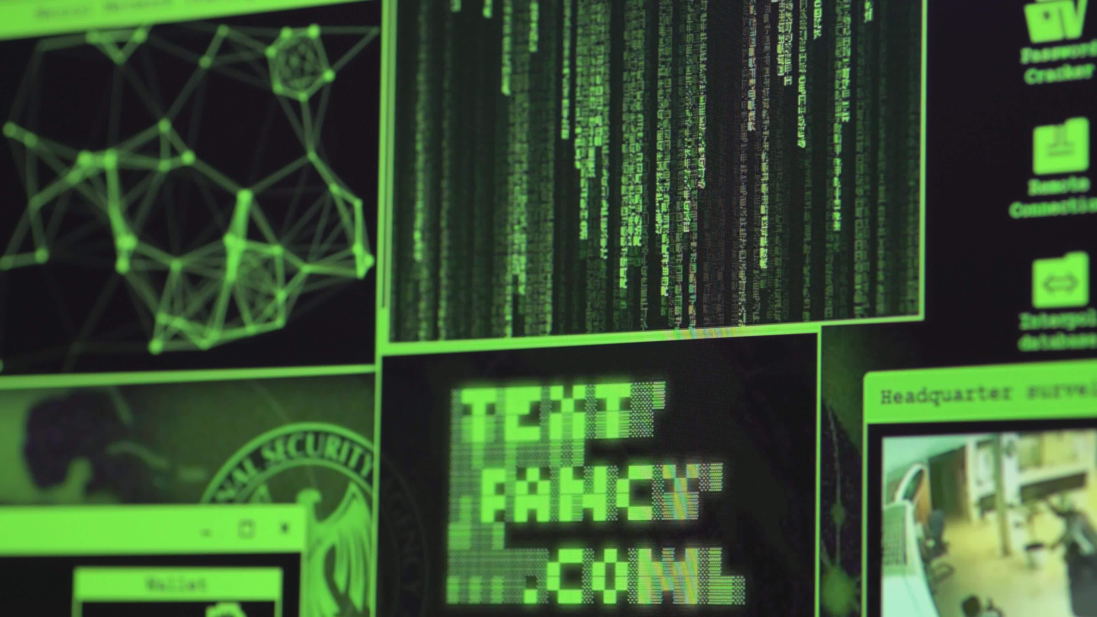 Hacking Screen With Code And Graphics 2 41475247 Stock Video At Vecteezy