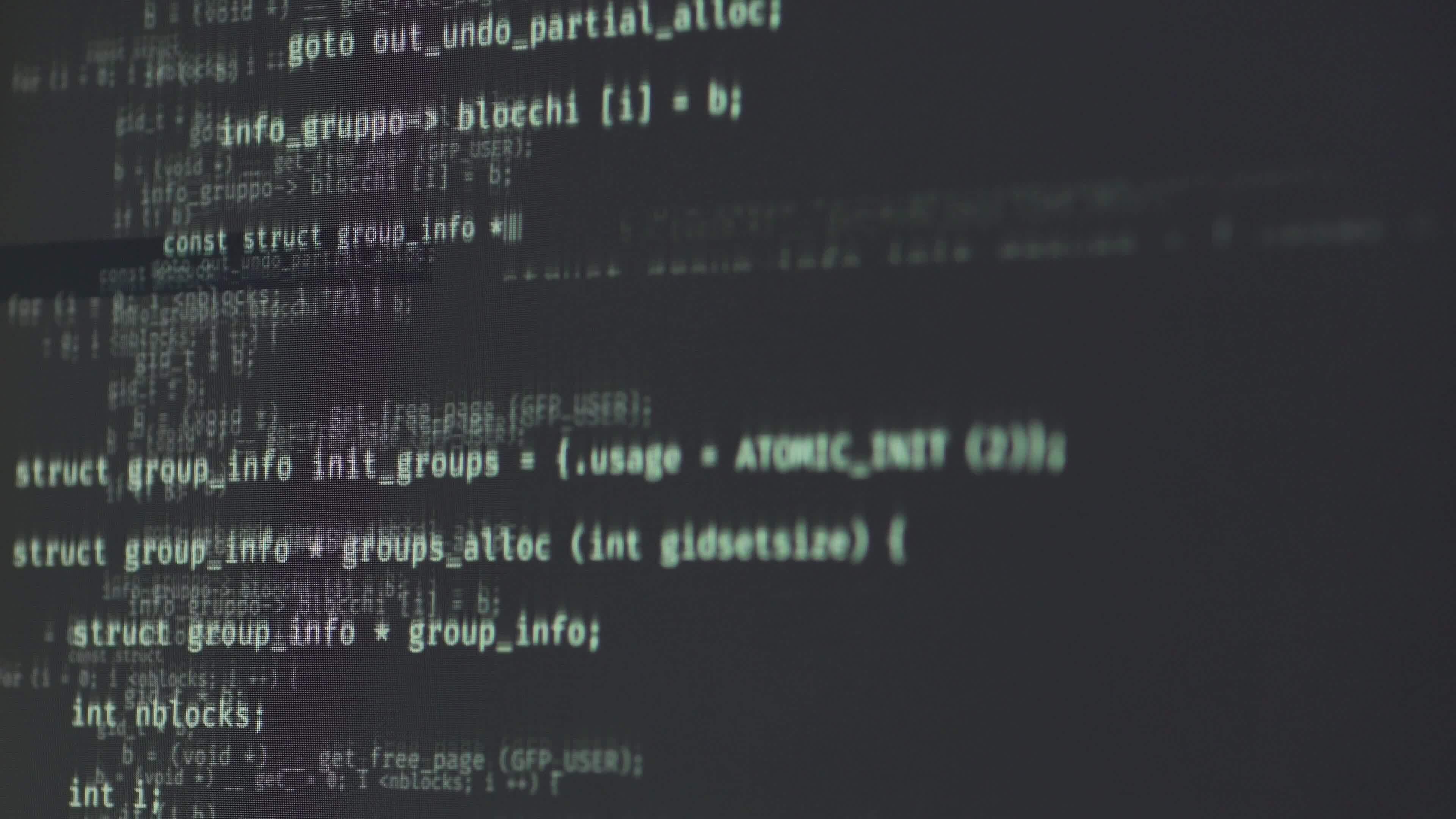 Hacking screen with code 2 41475315 Stock Video at Vecteezy