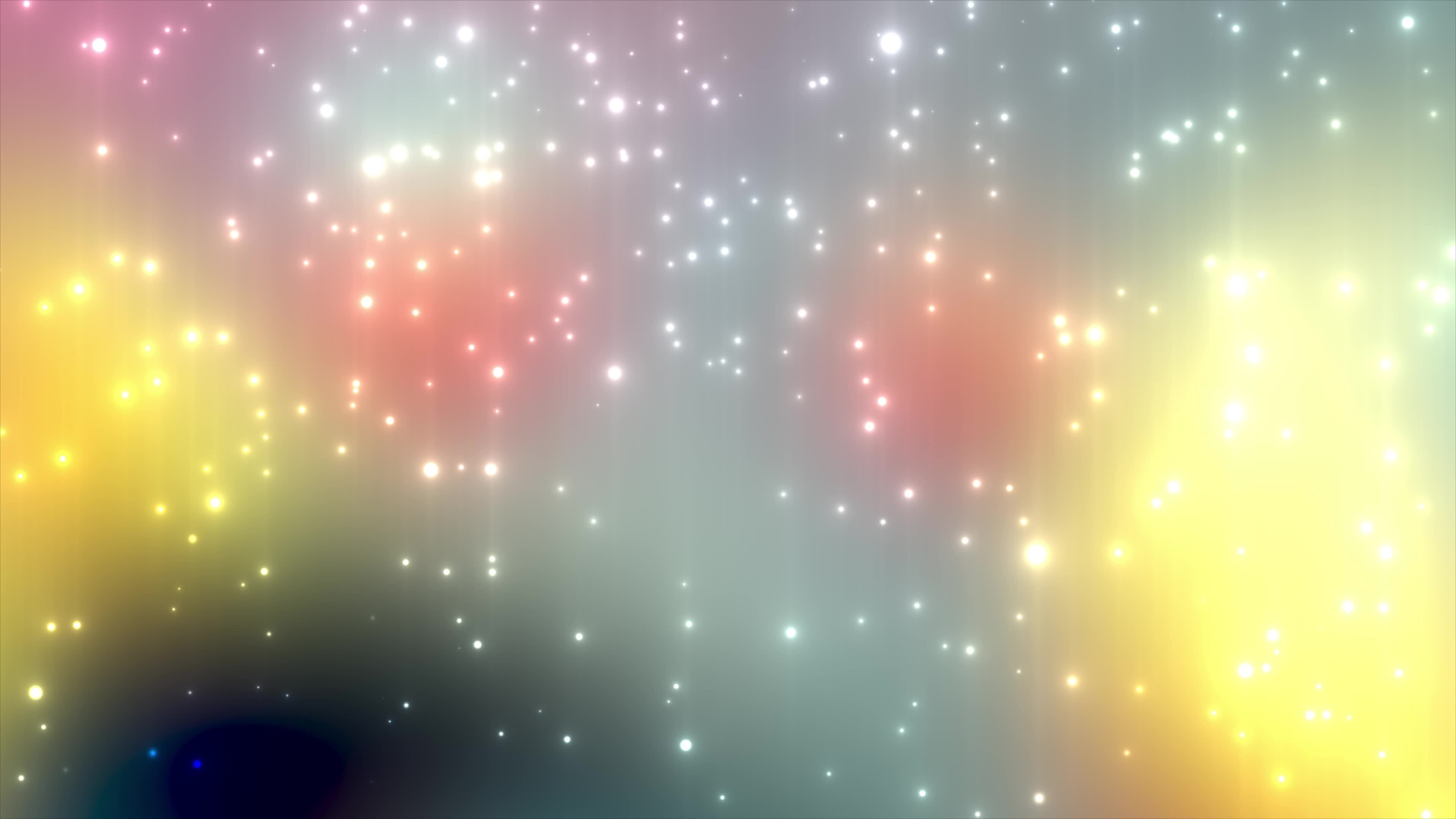 Colorful Glowing Bokeh Particles Gradient Abstract Background