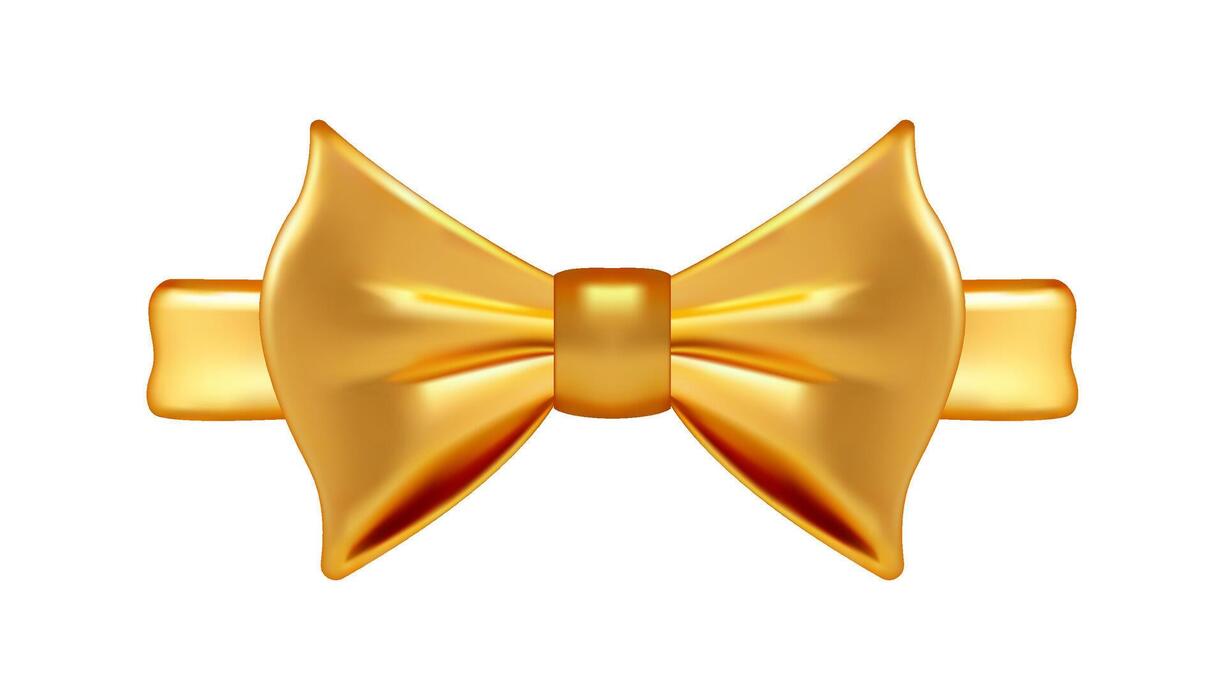 Gold Bow Tie Vector Art, Icons, and Graphics for Free Download