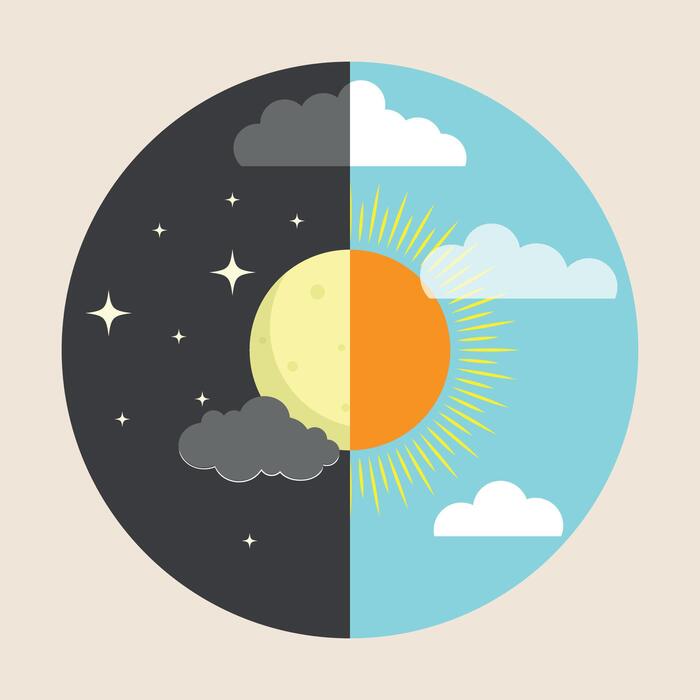 Day And Night Sky Vector Art, Icons, and Graphics for Free Download