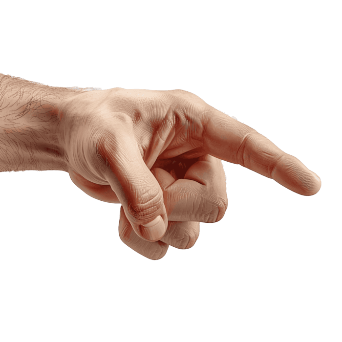 Mano Apuntando PNG para descargar gratis
