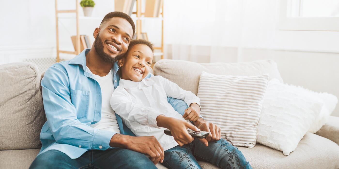 Black Family Watching Tv Stock Photos, Images and Backgrounds for Free Download