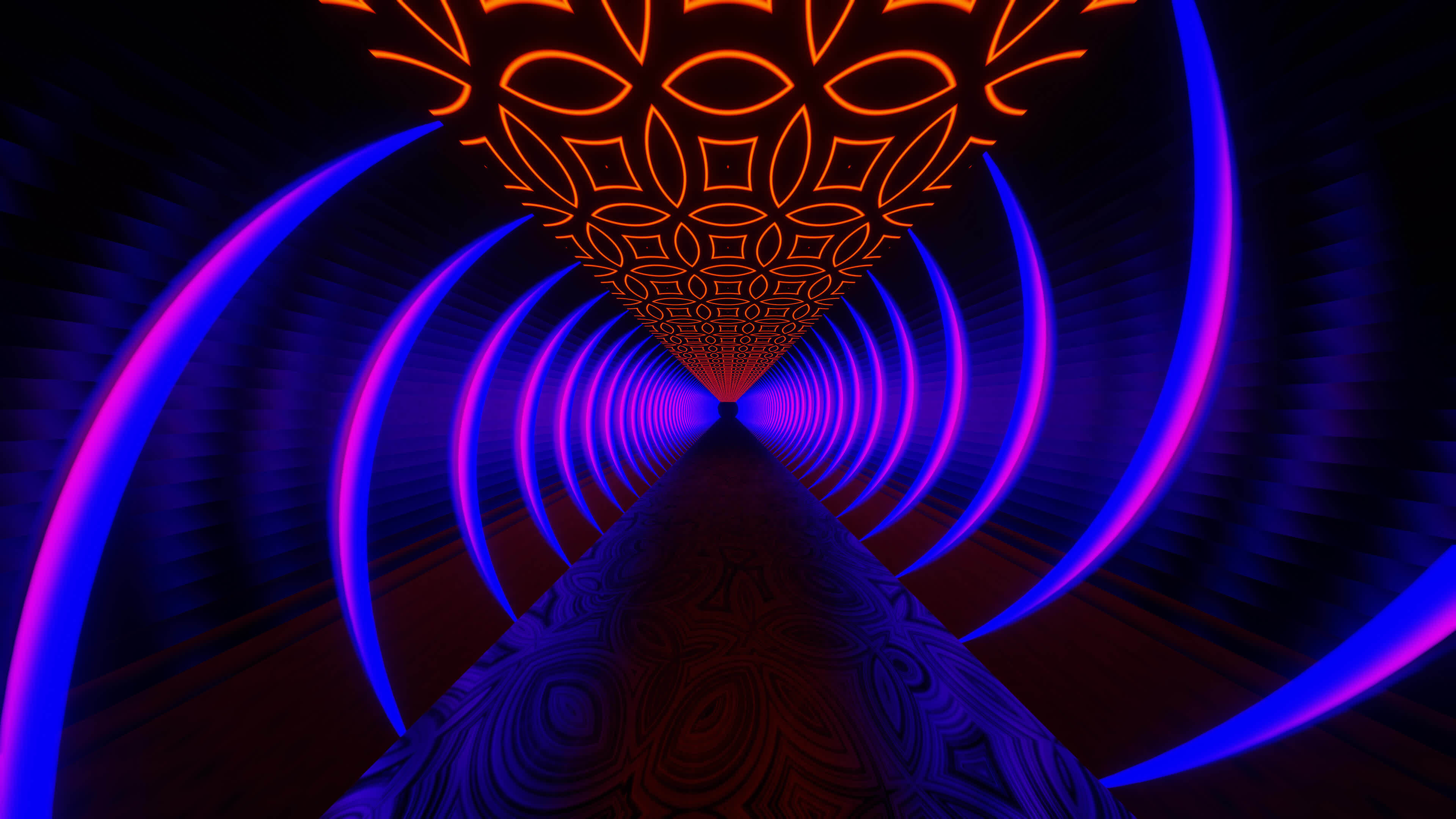 Blue and Orange Sci-Fi Cyber Punk Tunnel Background Loop Animation ... Blue and Orange Sci-Fi Cyber Punk Tunnel Background Loop Animation ...