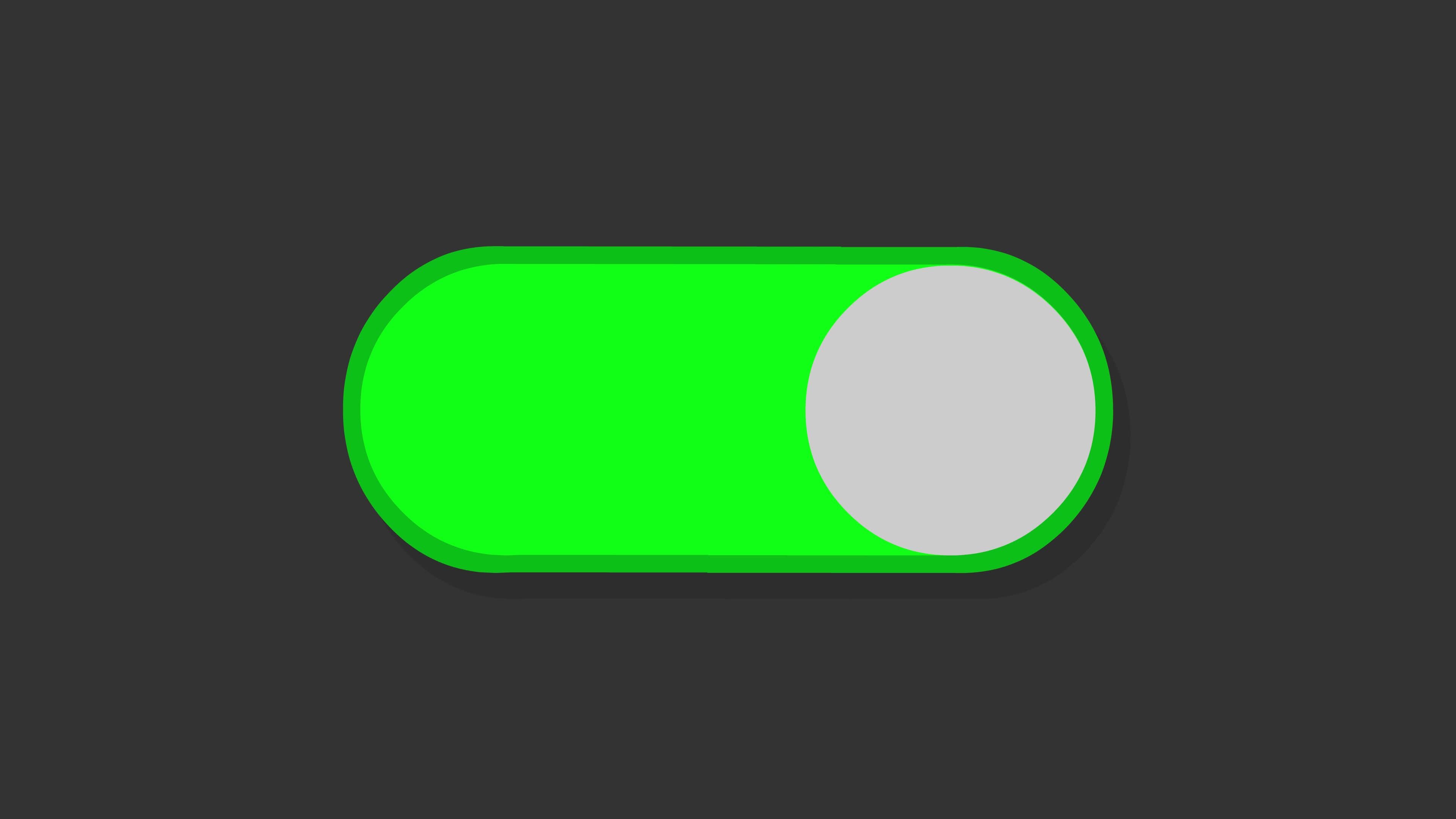 Turn On Button Animation Visualization Of Settings Switch Animated Visual Interface Element Red 8846