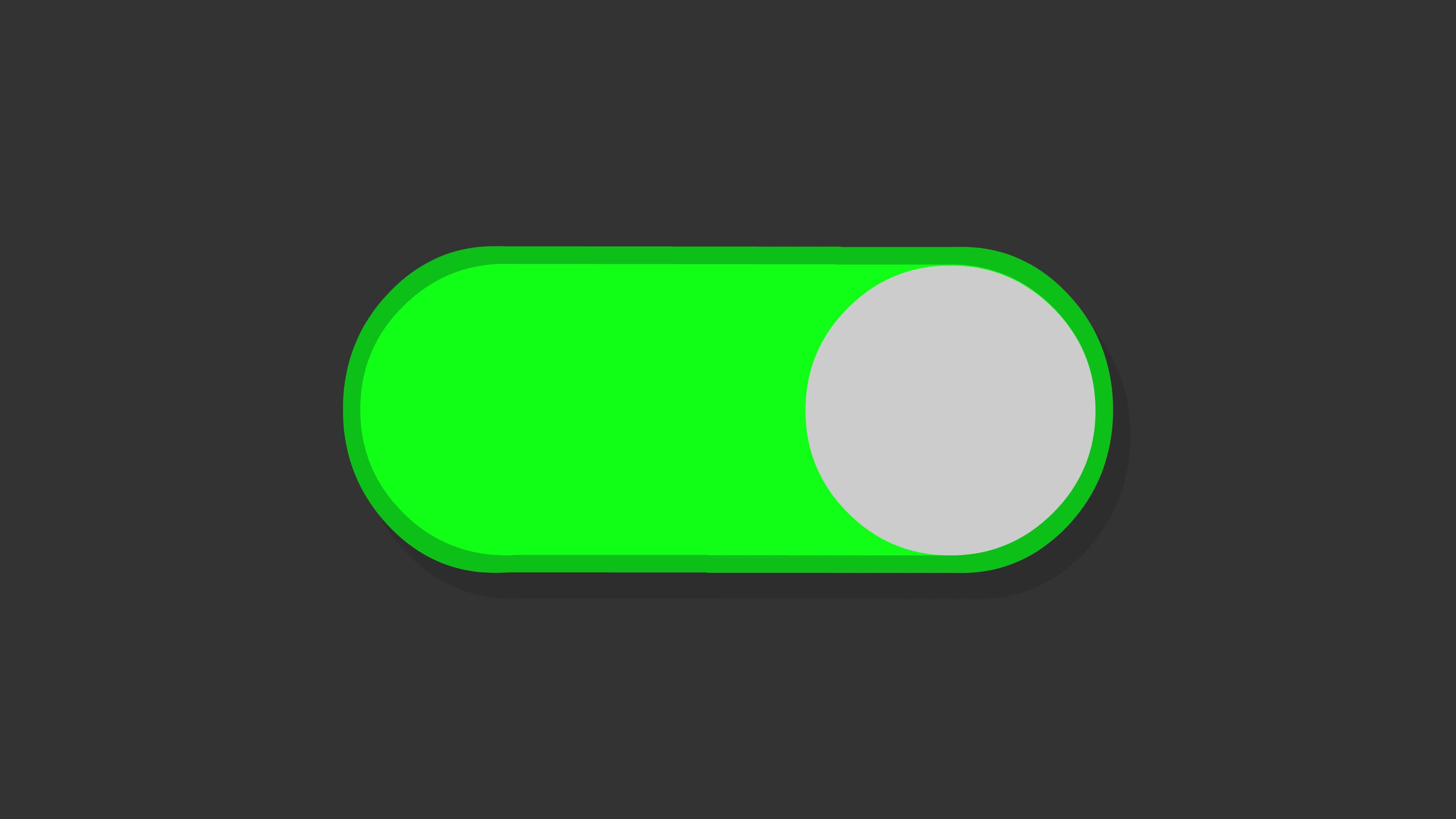 Turn Off Button Animation Visualization Of Settings Switch Animated Visual Interface Element
