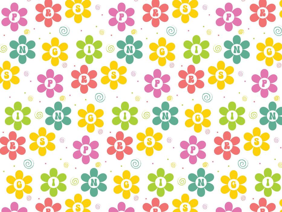 Spring Flower Seamless Pattern Vector Art Icons And Graphics For Free