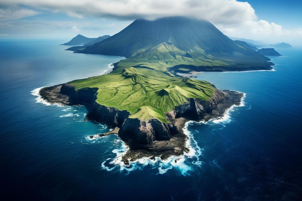 Volcanic Island Stock Photos, Images and Backgrounds for Free Download