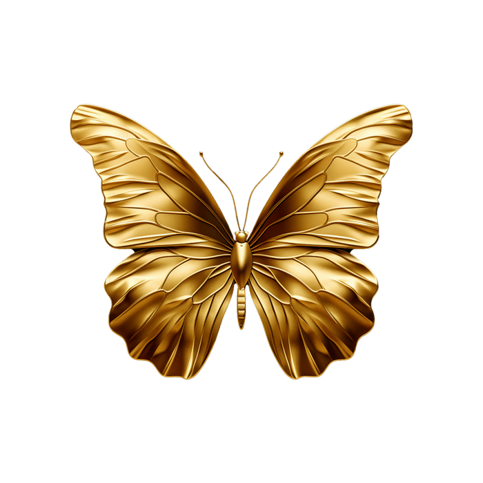 Golden Butterfly PNGs for Free Download