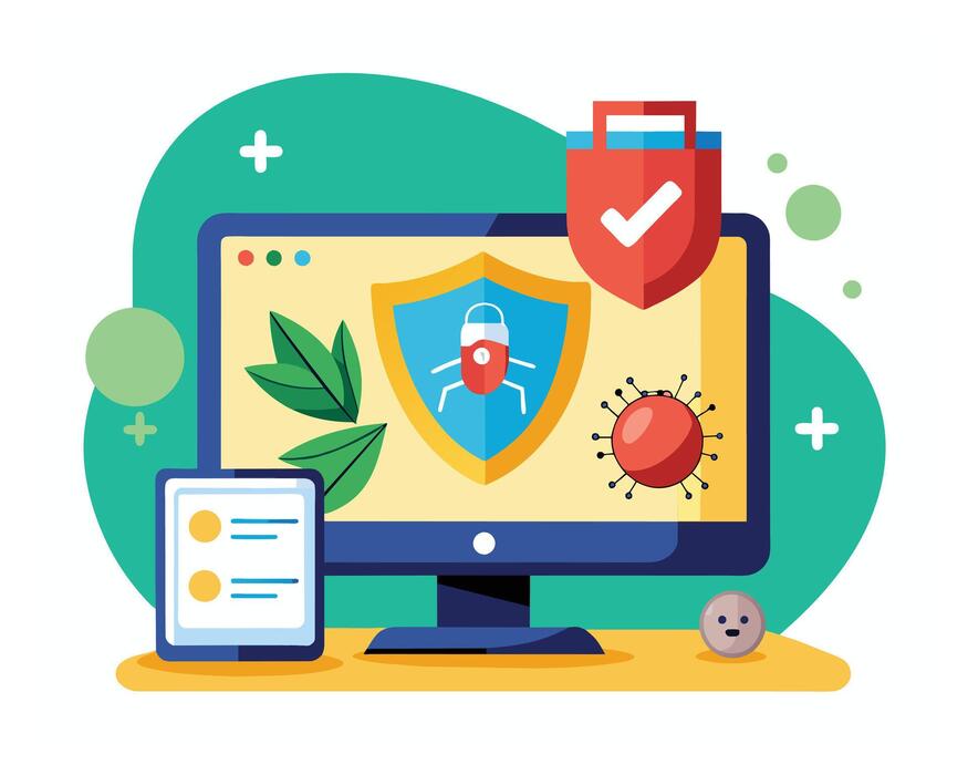 Computer Virus Protection Vector Art, Icons, and Graphics for Free Download