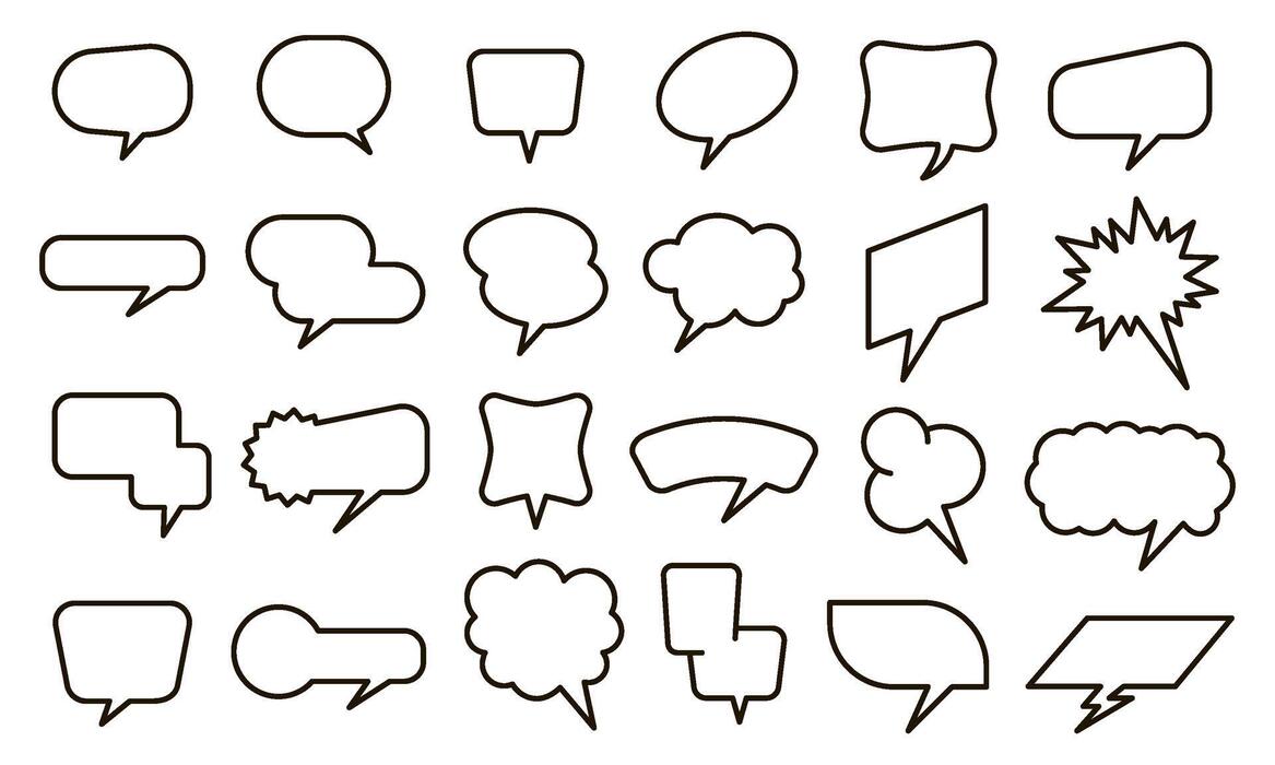 Comic Book Speech Bubbles Vector Art, Icons, and Graphics for Free Download