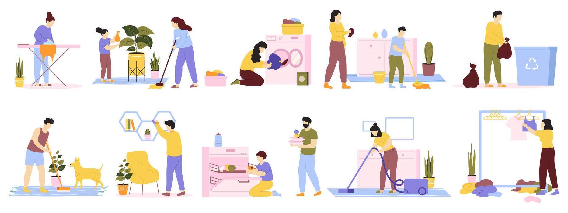 Household Chores Vector Art, Icons, and Graphics for Free Download