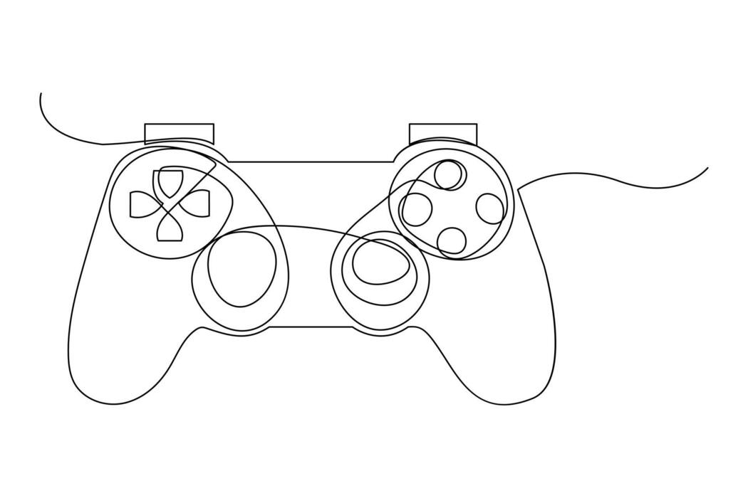 Game Controller Outline Vector Art Icons And Graphics For Free Download